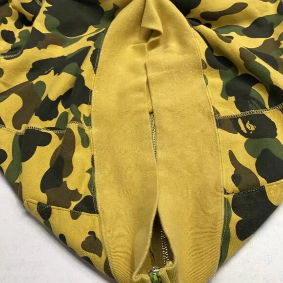 Bape | Jackets & Coats | Bape St Camo Shark Full Zip Hoodie Sizem ...